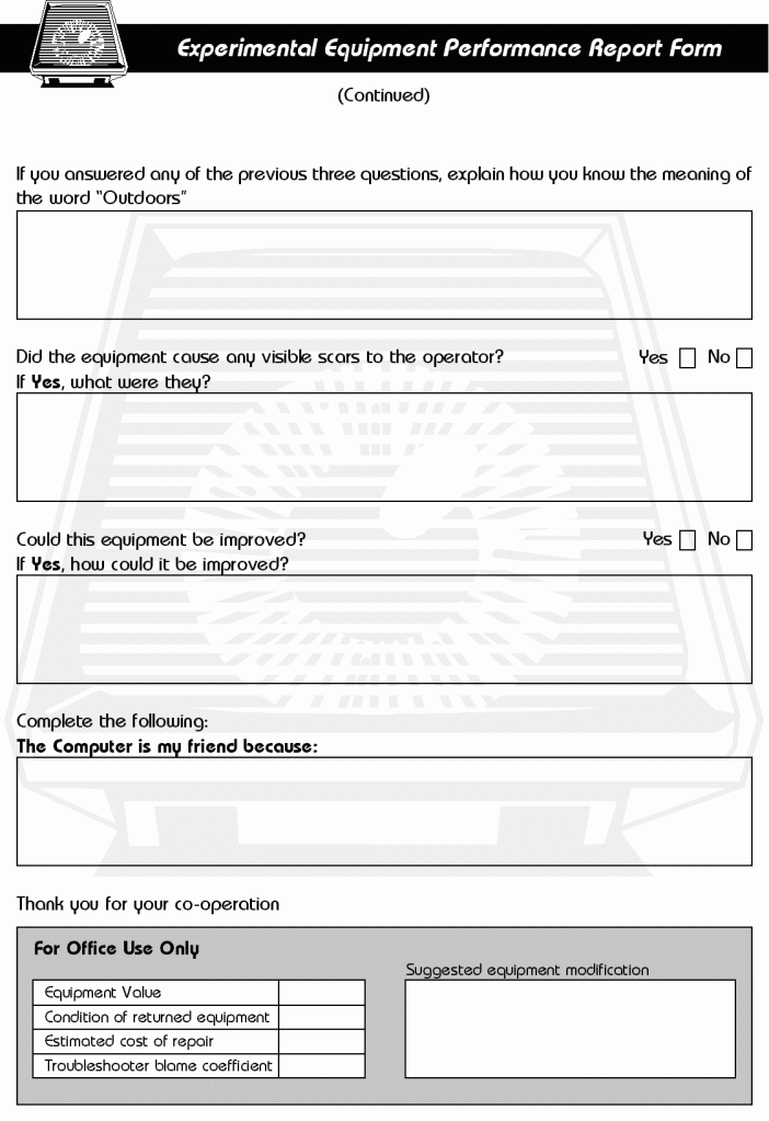 RPG Resources: Paranoia Paperwork – No Rerolls