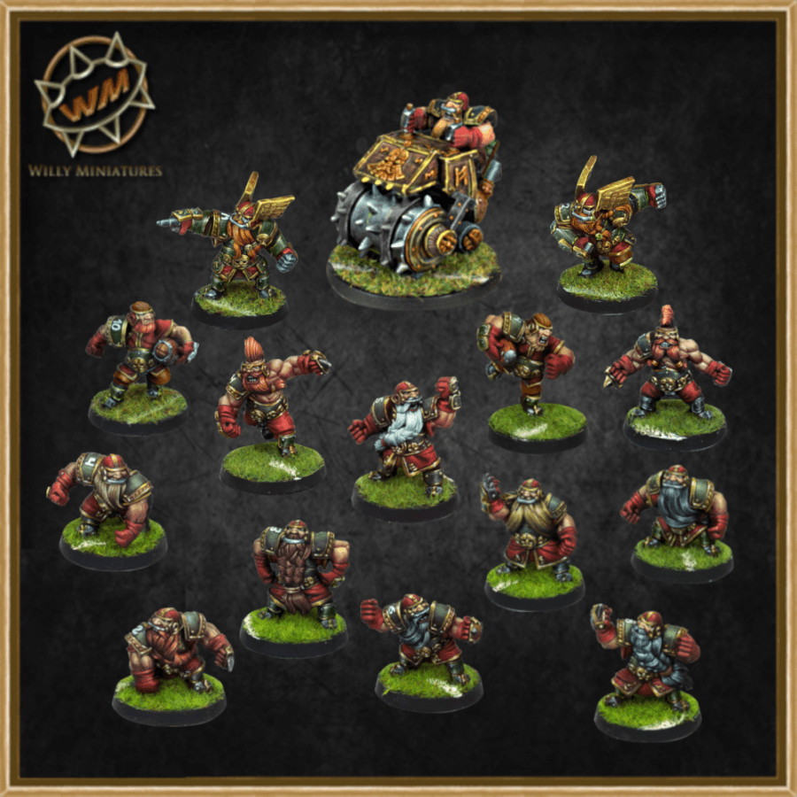 Blood Bowl Alt Minis Part 2: Dwarfs and Skaven – No Rerolls