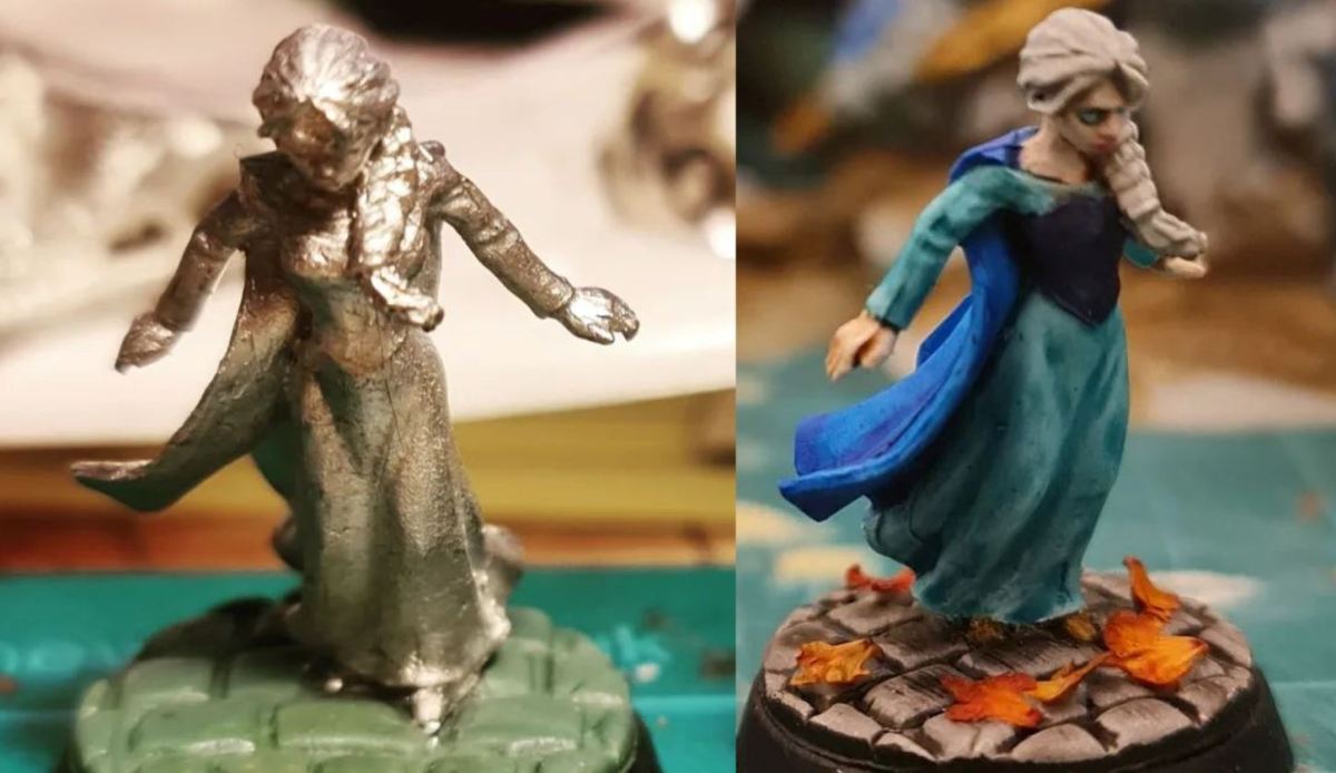 Completed Frostgrave Elementalist Wizard and Apprentice #Fembruary – No ...