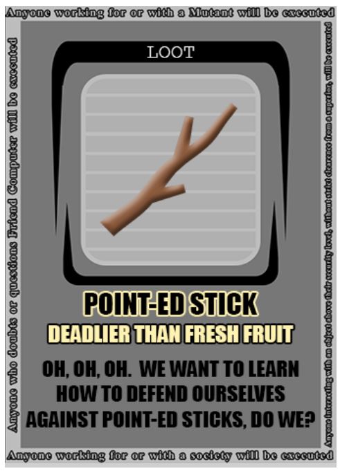 RPG Resources: Paranoia Random Encounter/Item Deck – No Rerolls