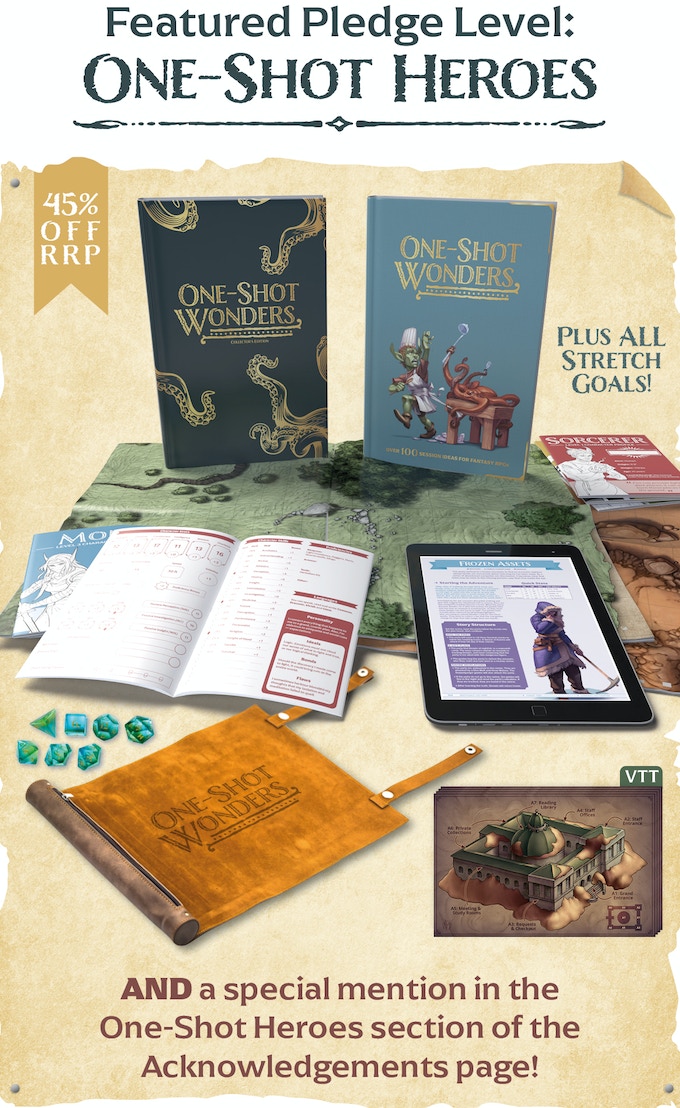 Kickstarter-Watch: One-Shot Wonders – No Rerolls
