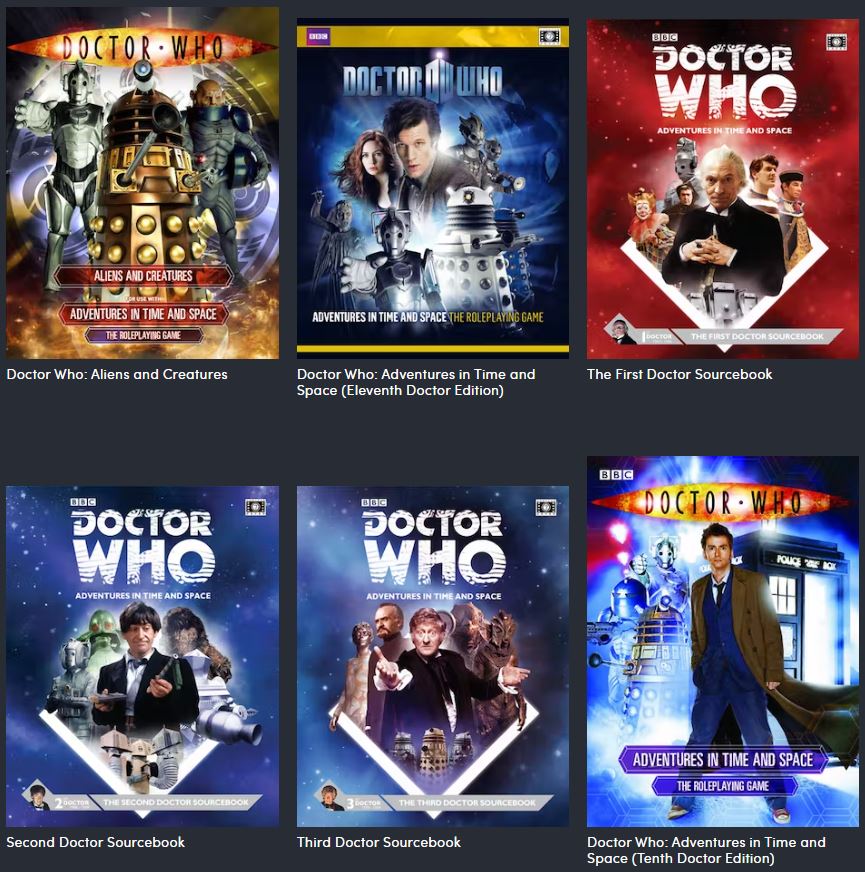 Humble Bundle: Doctor Who Roleplaying Game – No Rerolls