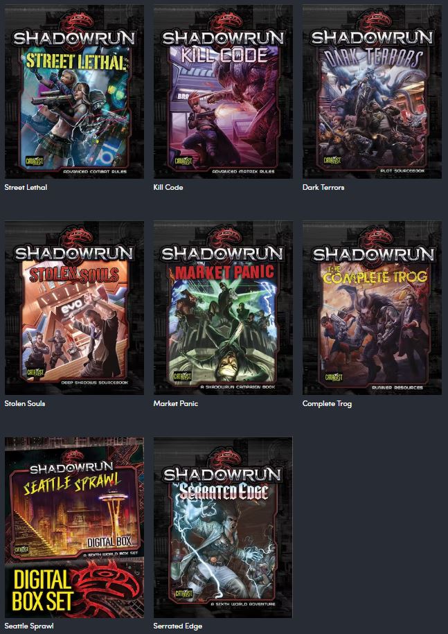 Humble Bundle: Shadowrun 5e – No Rerolls