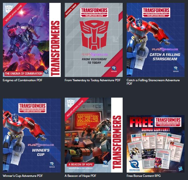Humble Bundle: Transformers RPG – No Rerolls